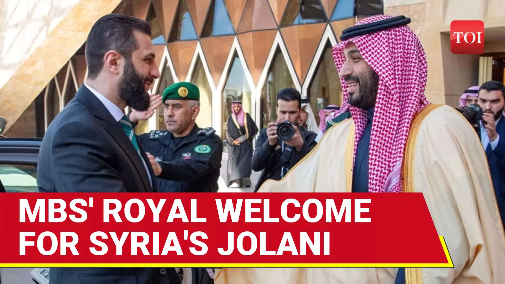 Saudi Crown Prince Gives Stunning Red Carpet Welcome To Syria's Jolani ...