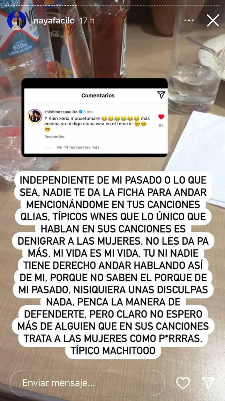“Típico machito”: Naya Fácil lapidó a Pablo Chill-E por su reacción ...