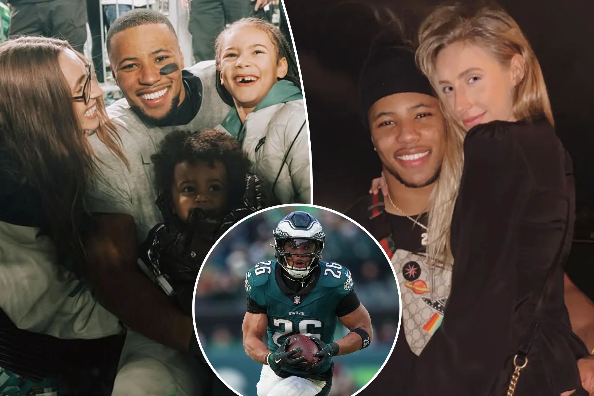 Saquon Barkley reveals engagement to girlfriend Anna Congdon before ...