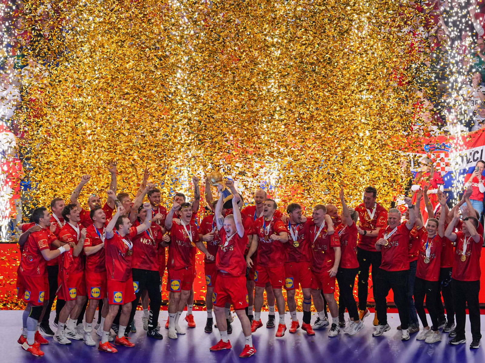 Denmark make history with fourth straight men's handball world title