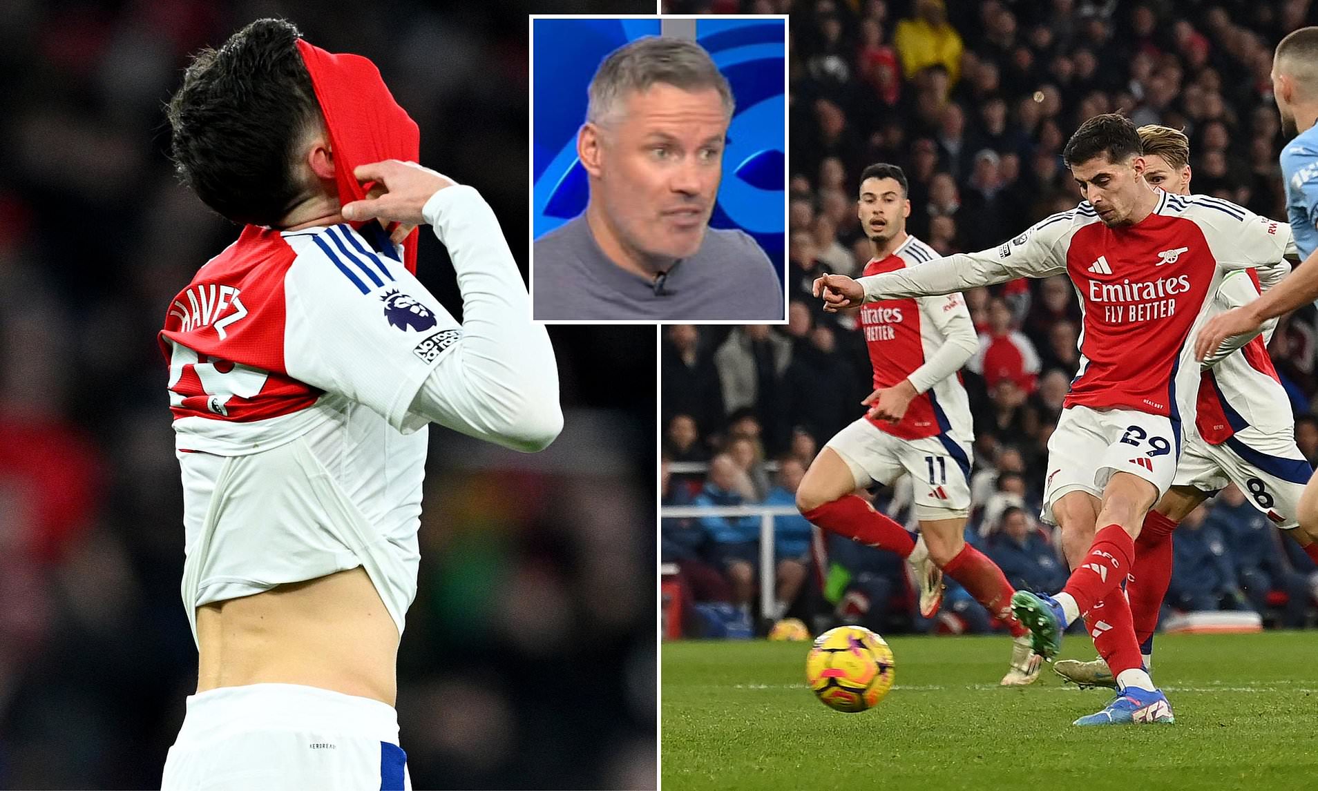 Jamie Carragher slams Kai Havertz for a 'lack of quality' after the ...