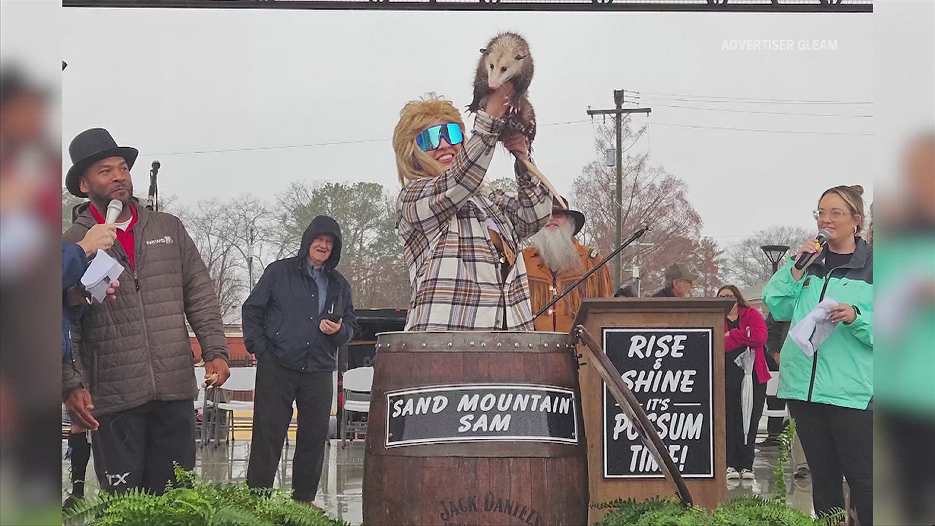 Weather predicting possum "Sand Mountain Sam" predicts an early spring