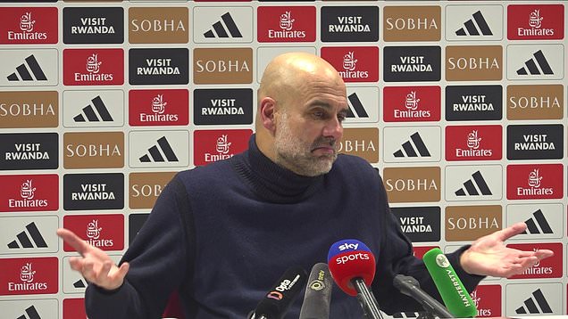 Pep admits fragile confidence led to collapse against Arsenal