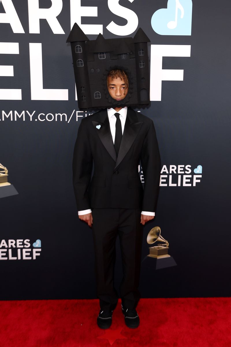 Jaden Smith Arrived at the 2025 Grammys Dressed as a Castle