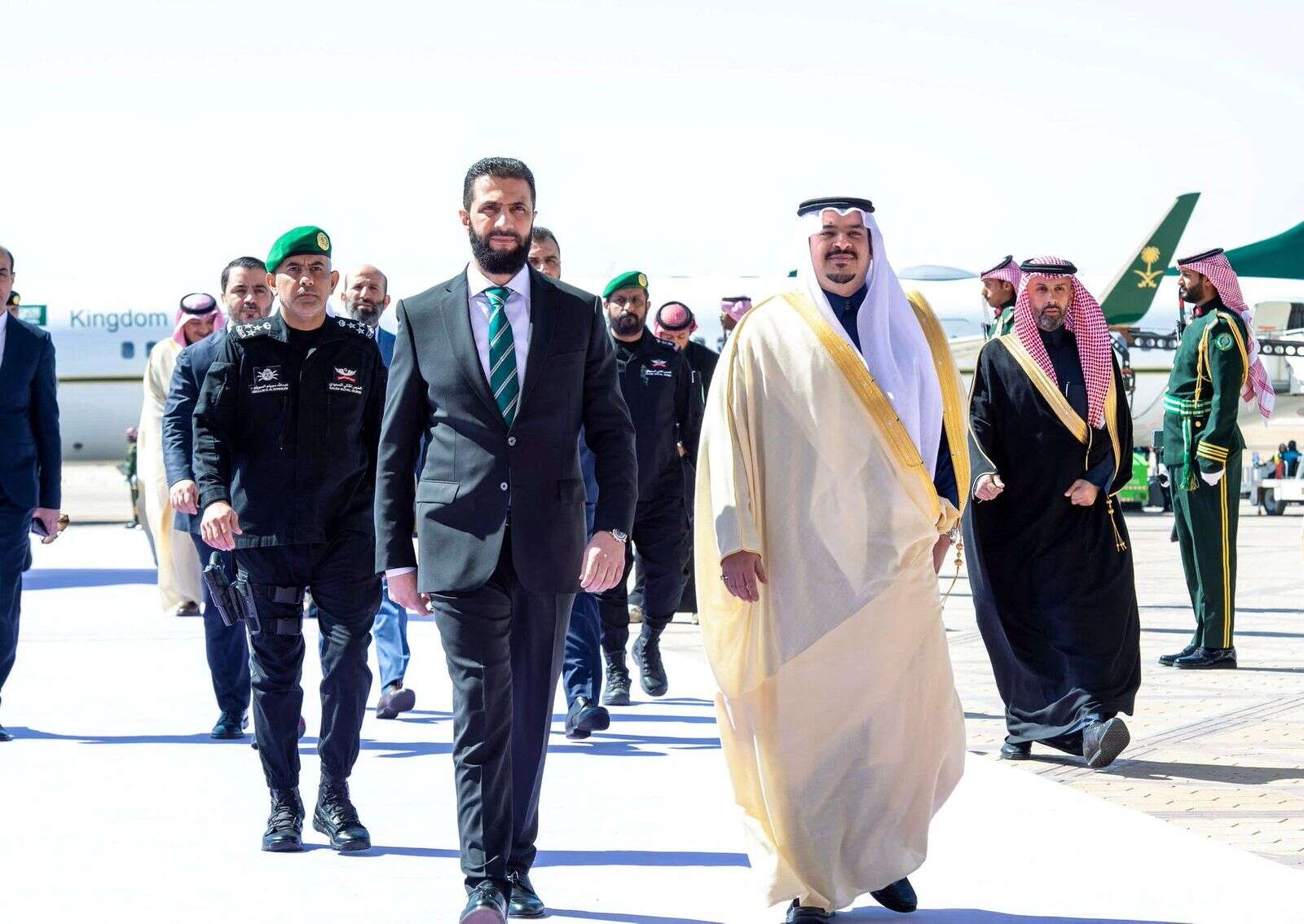 Syrian President meets Saudi Crown Prince in Riyadh on first foreign trip