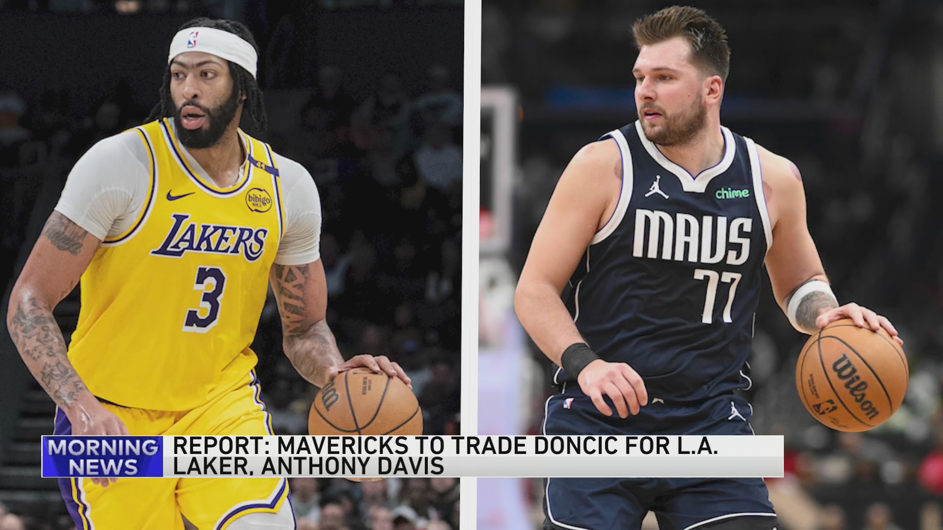 NBA shocker: Luka Doncic to the Lakers, Anthony Davis to the Mavs in ...