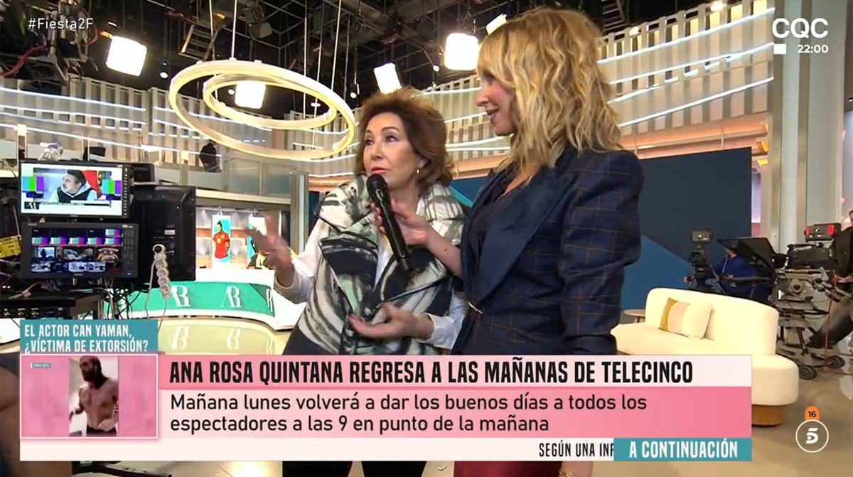 Emma García comete un error en pleno directo de 'Fiesta' que afecta a ...