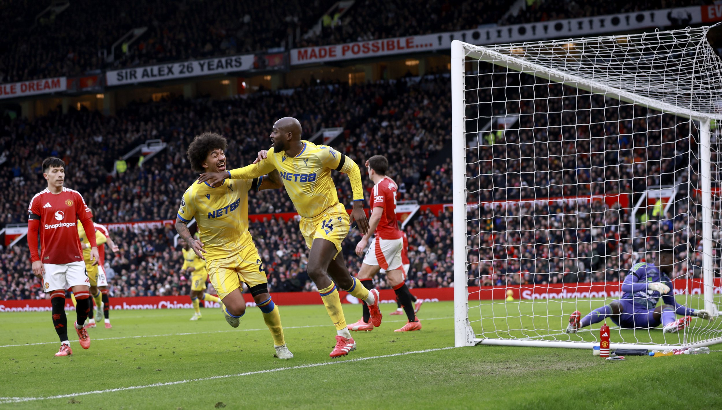 Jean-Philippe Mateta double downs Man Utd after Kobbie Mainoo ...