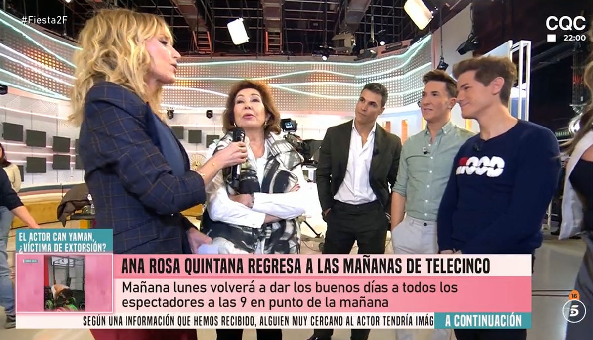 Emma García comete un error en pleno directo de 'Fiesta' que afecta a ...