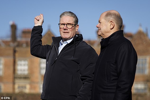 Keir Starmer meets Germany's Olaf Scholz as he chases a Brexit 'reset'