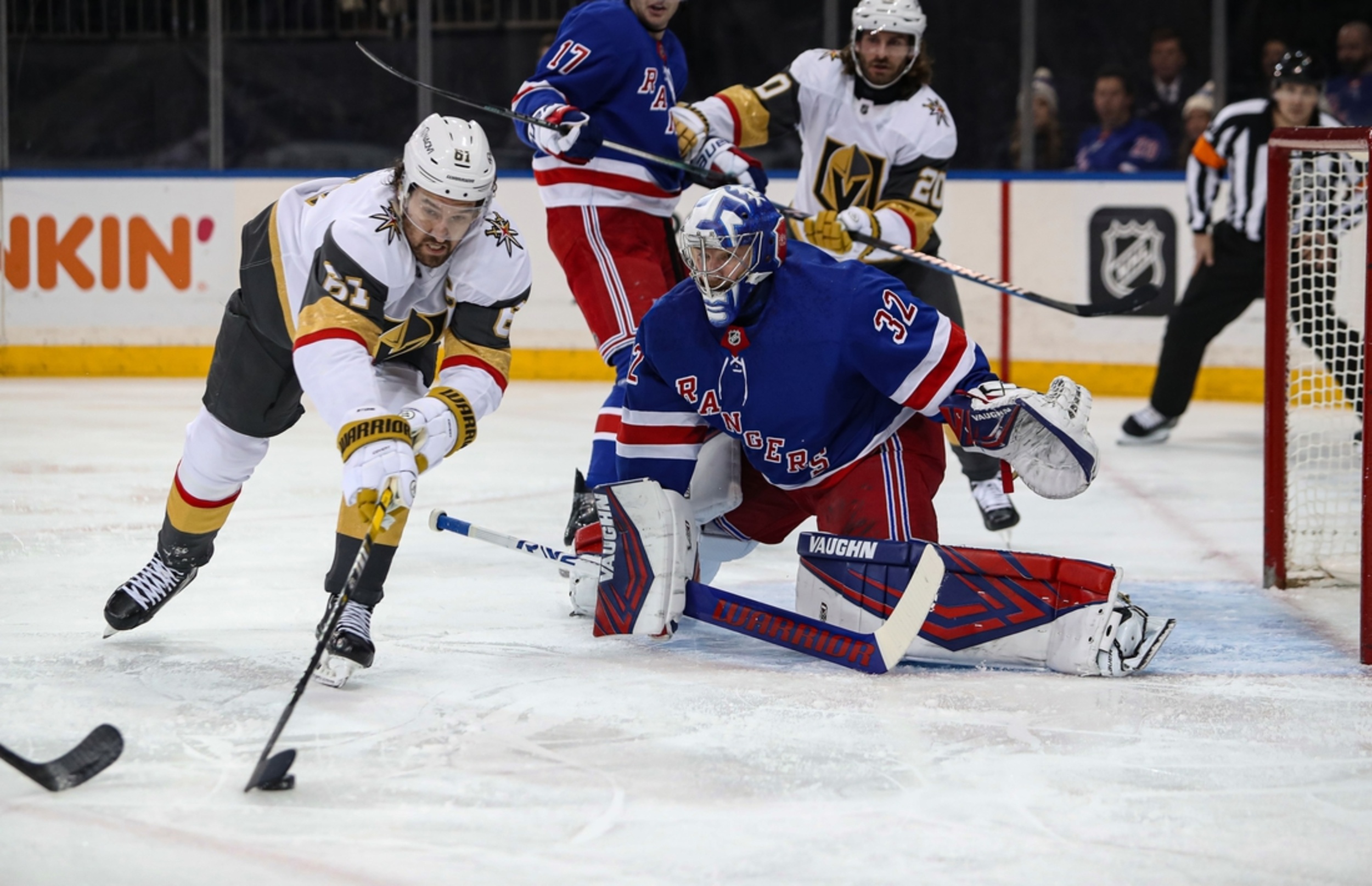 Rangers rally to beat Knights; Jonathan Quick gets win No. 400