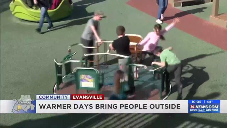 Warmer temperatures brings people outside after cold weather