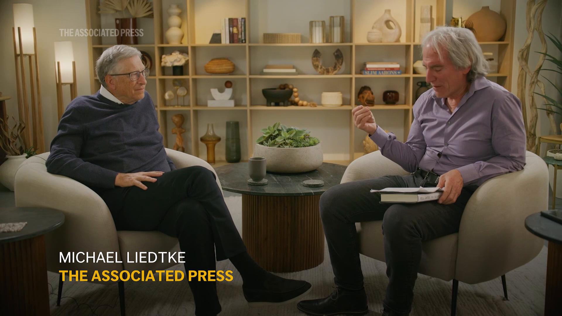 Bill Gates discusses artificial intelligence and vaccines on book tour ...