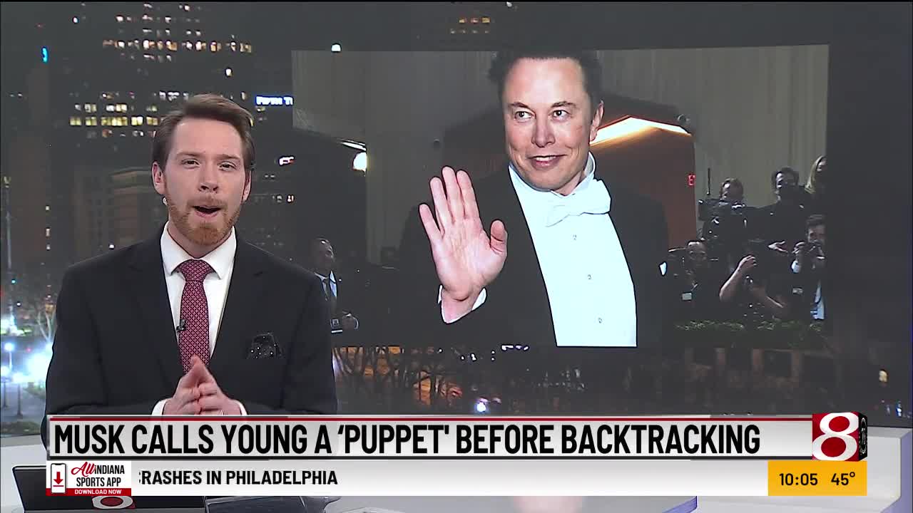 Elon Musk calls Sen. Todd Young a 'puppet' before backtracking