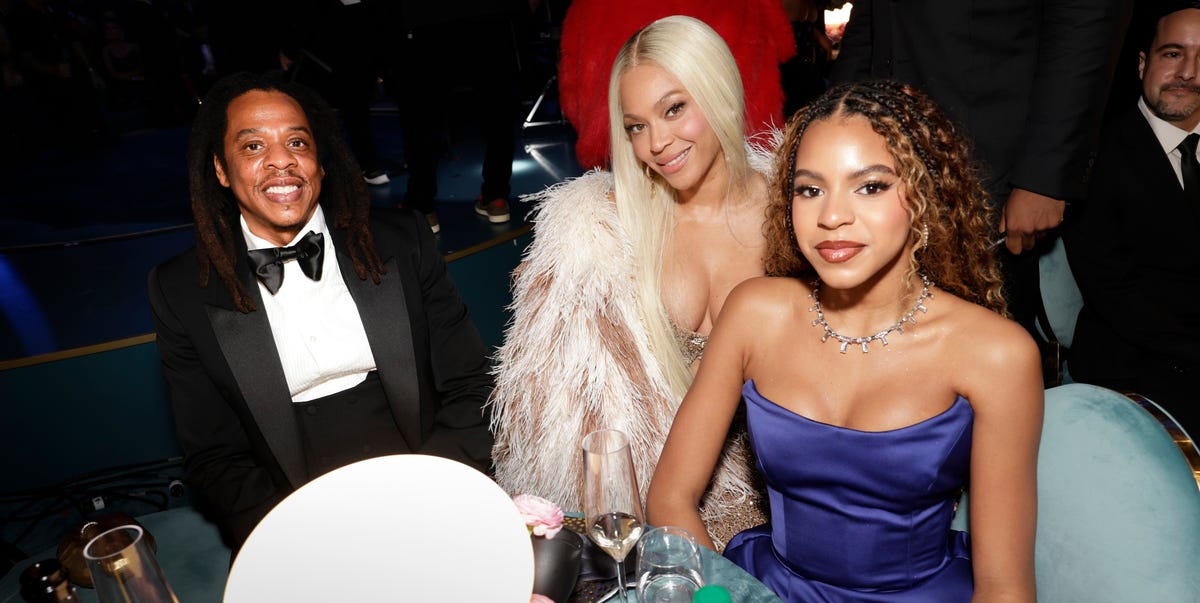 Blue Ivy Is Gorgeous in a Vibrant Cobalt Look at the 2025 Grammys