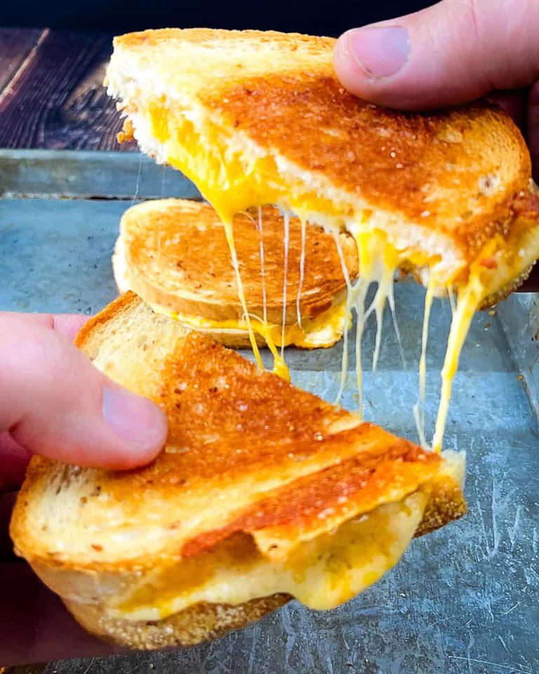 Ultimate Smoked Grilled Cheese Sandwich