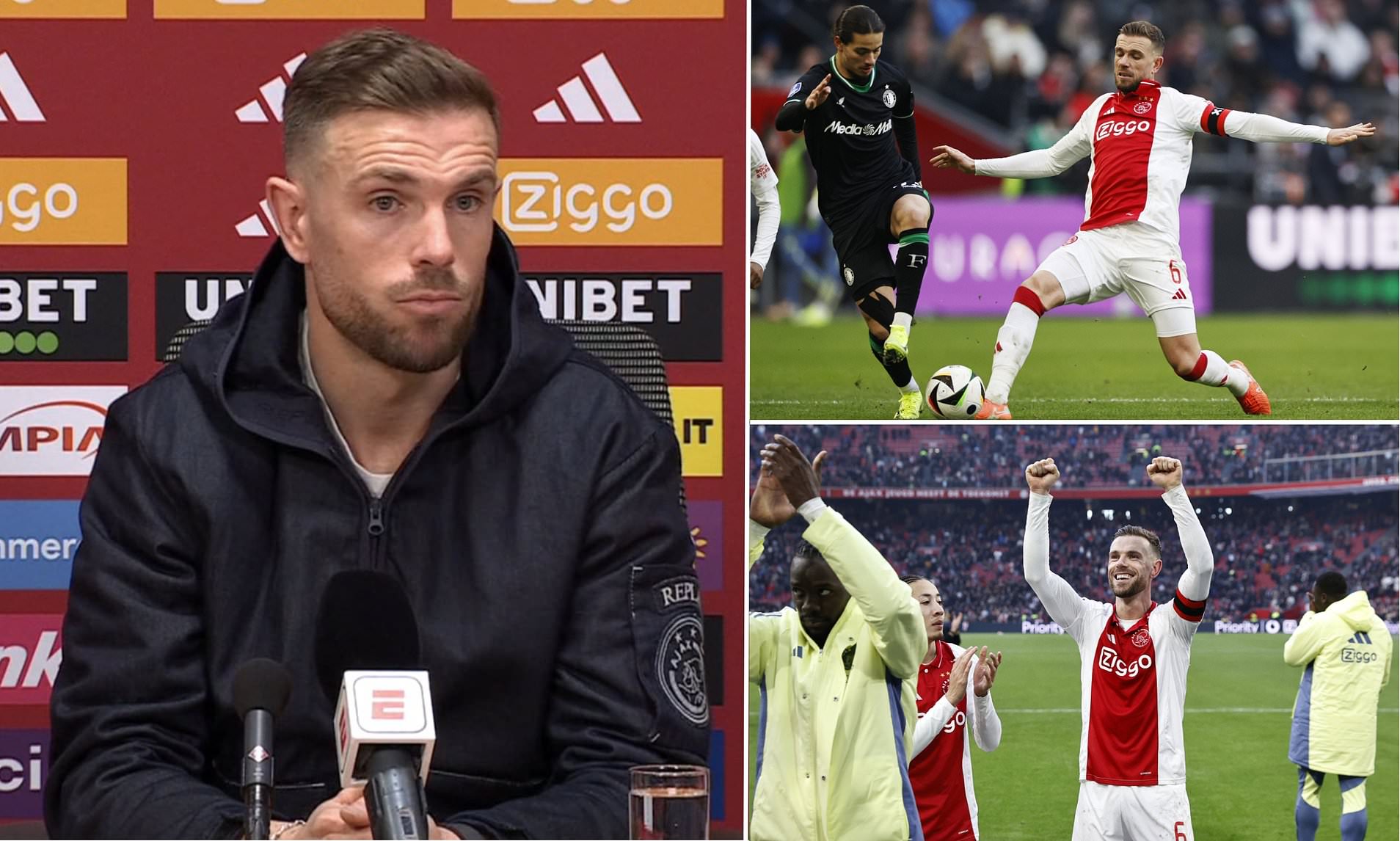 Ajax captain Jordan Henderson accuses Dutch journalist of making ...