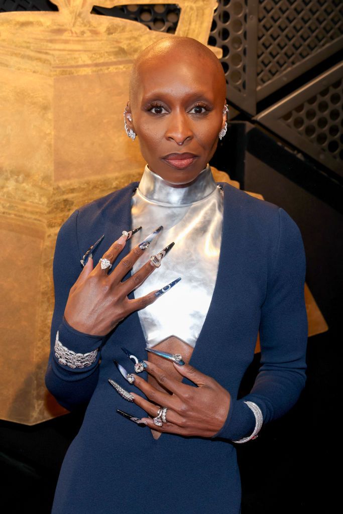 Cynthia Erivo’s Blue Grammys Red Carpet Dress Is Sophisticated as Hell