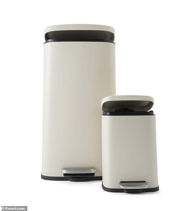 I finally found a pretty bin for the kitchen and it's from Kmart