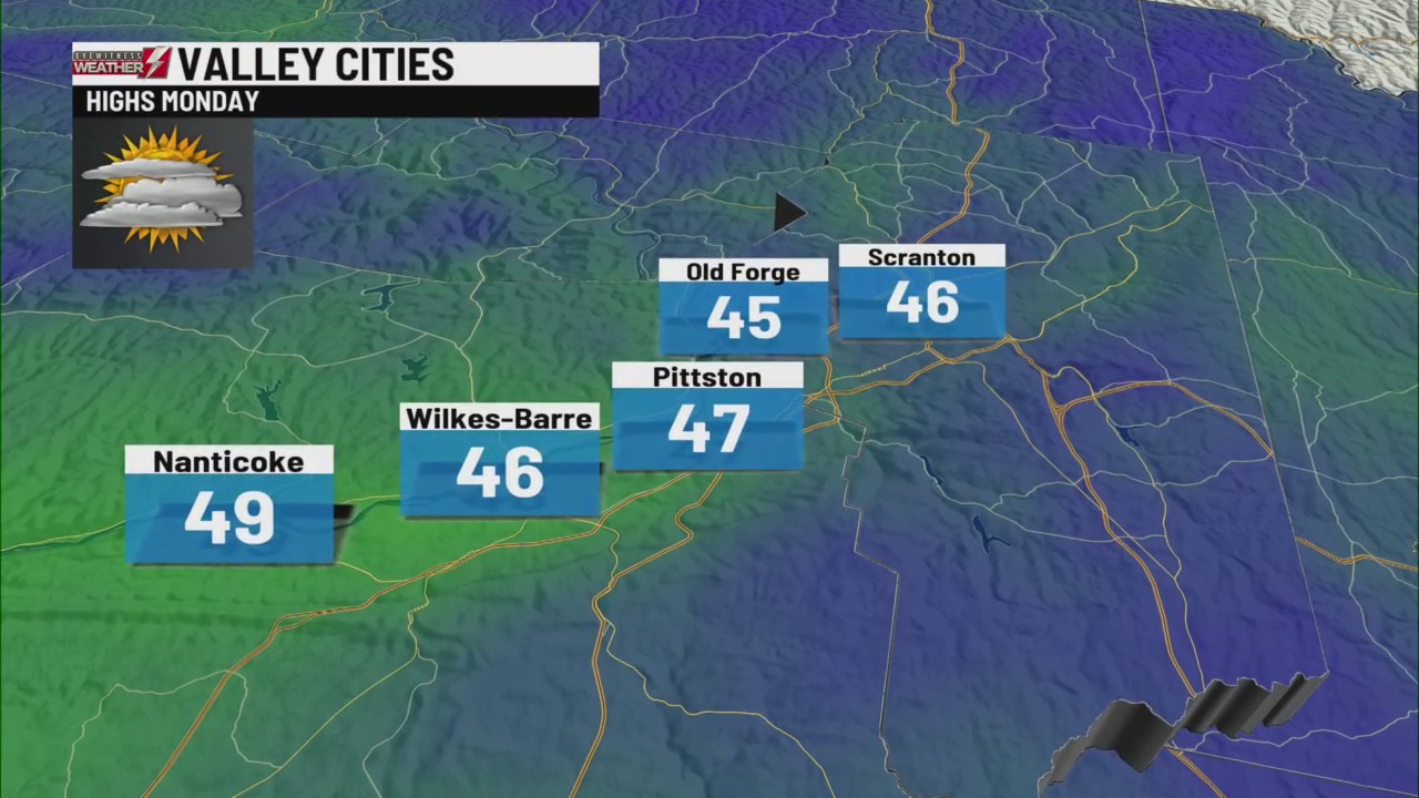 Wyoming Valley Weather Forecast - 2/2/25 - EVENING