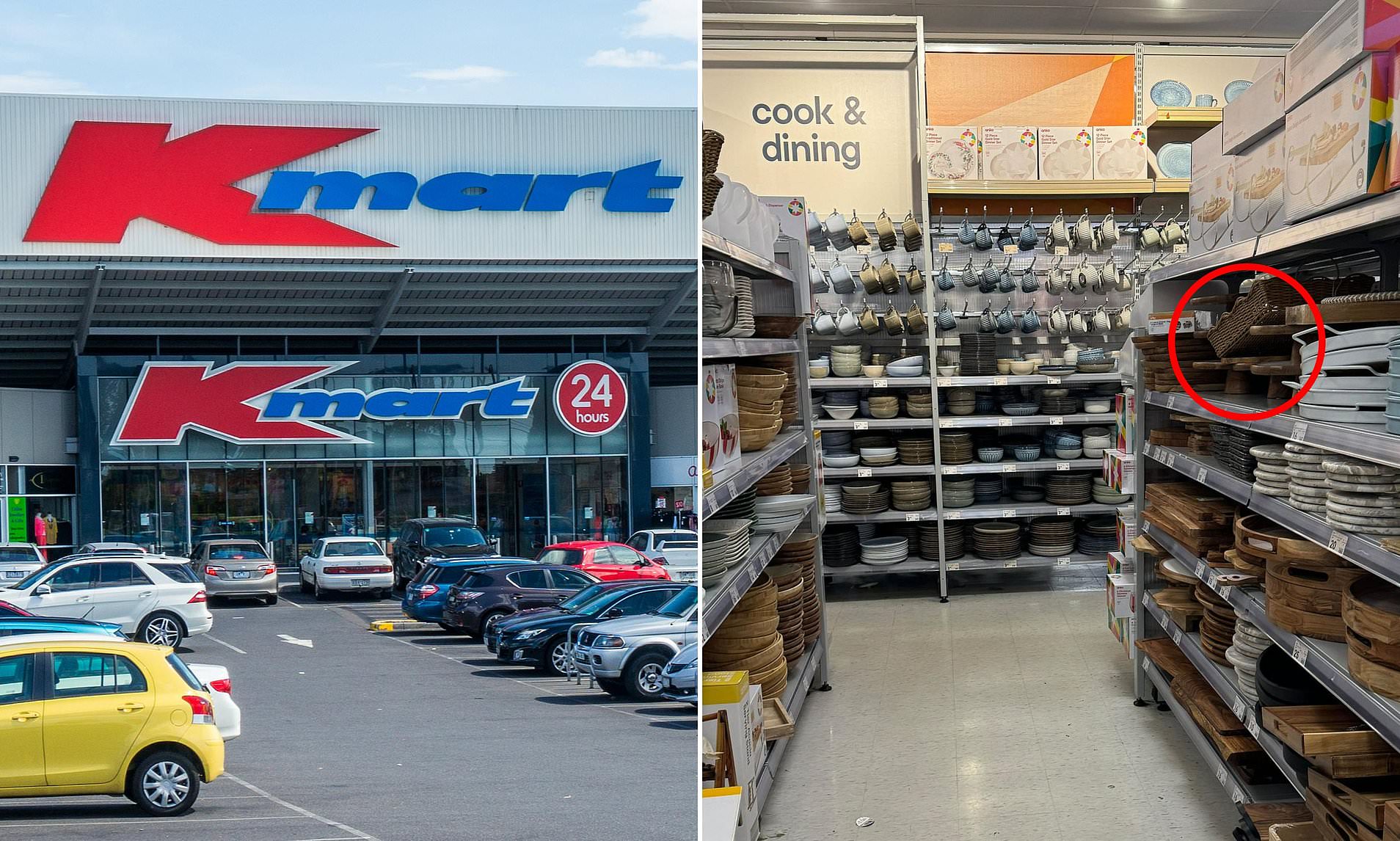 I finally found a pretty bin for the kitchen and it's from Kmart