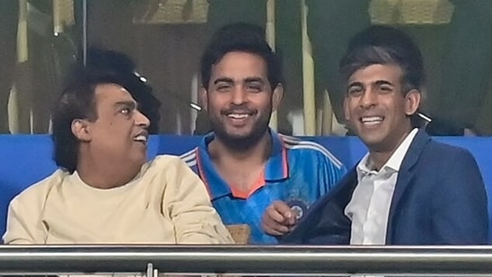 Mukesh and Akash Ambani join Rishi Sunak, Narayana Murthy to watch ...