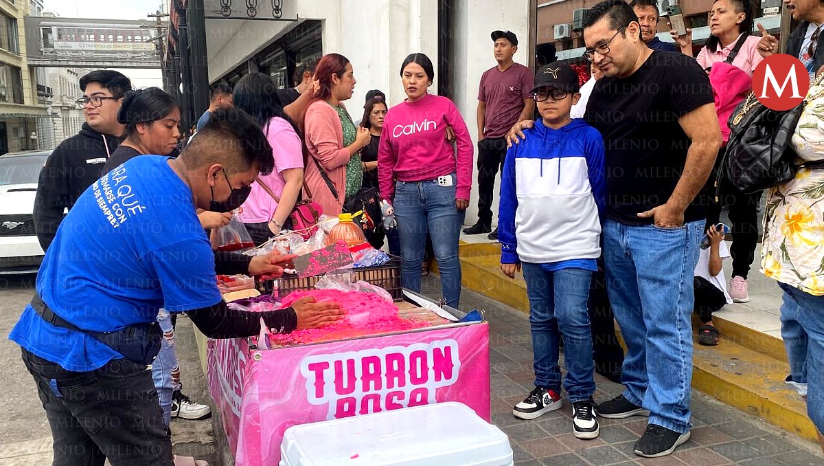 Turrón Rosa la sensación de TikTok conquista Tampico