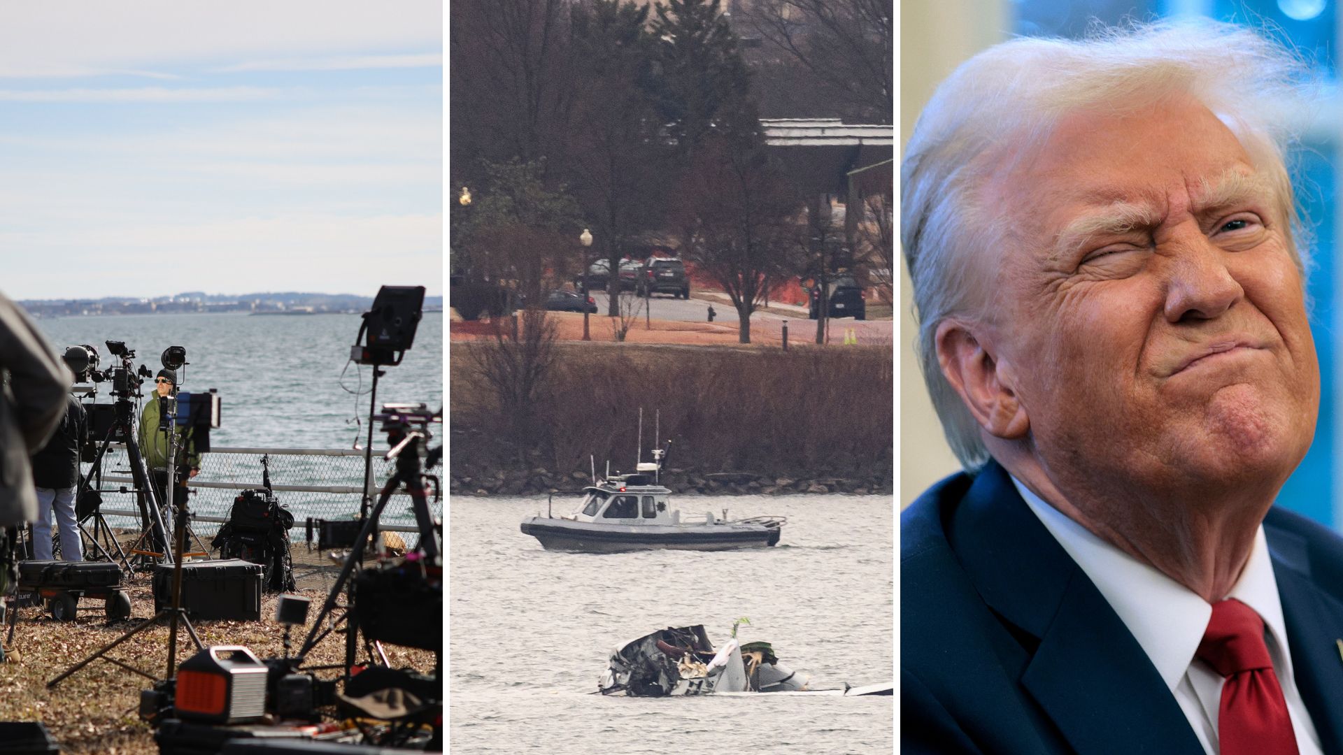 Trump on the crash in DC: “Do you want me to go swimming?”