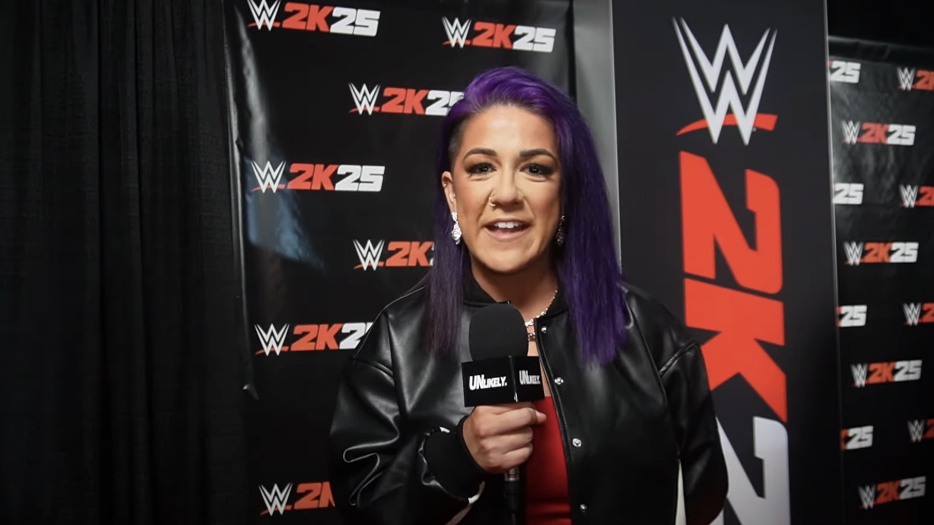 Yes, this is Bayley cutting a promo about her cheeks