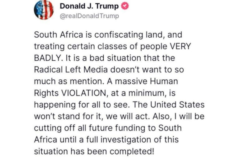 Cyril Ramaphosa reacts to Donald Trump’s threat to cut funding