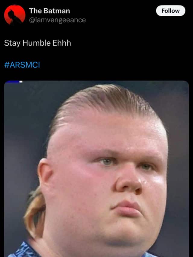 Arsenal maul Man City: 6 'Stay Humble' memes trolling Haaland