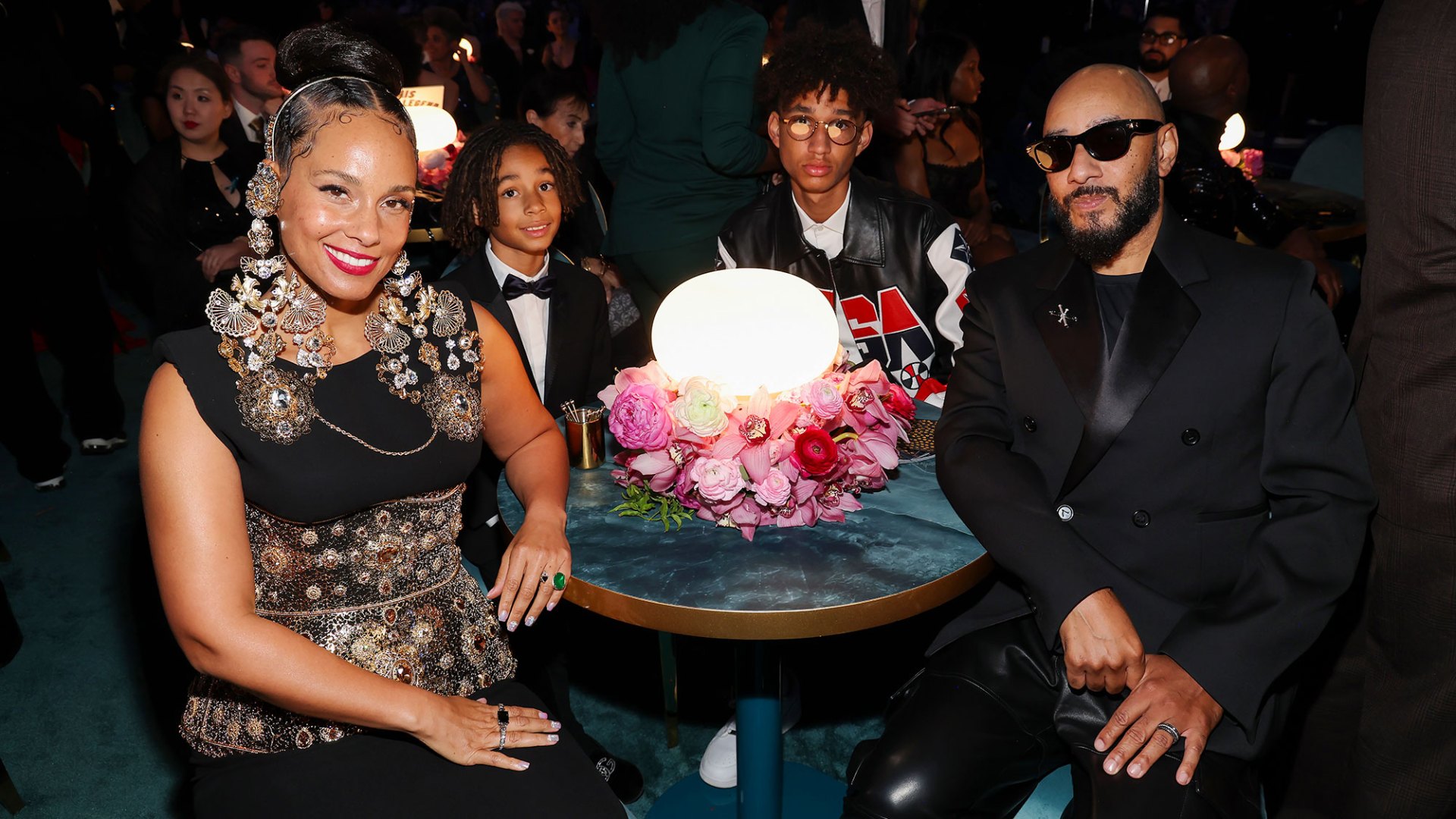 Alicia Keys and Swizz Beatz Bring Their 2 Kids to the 2025 Grammys