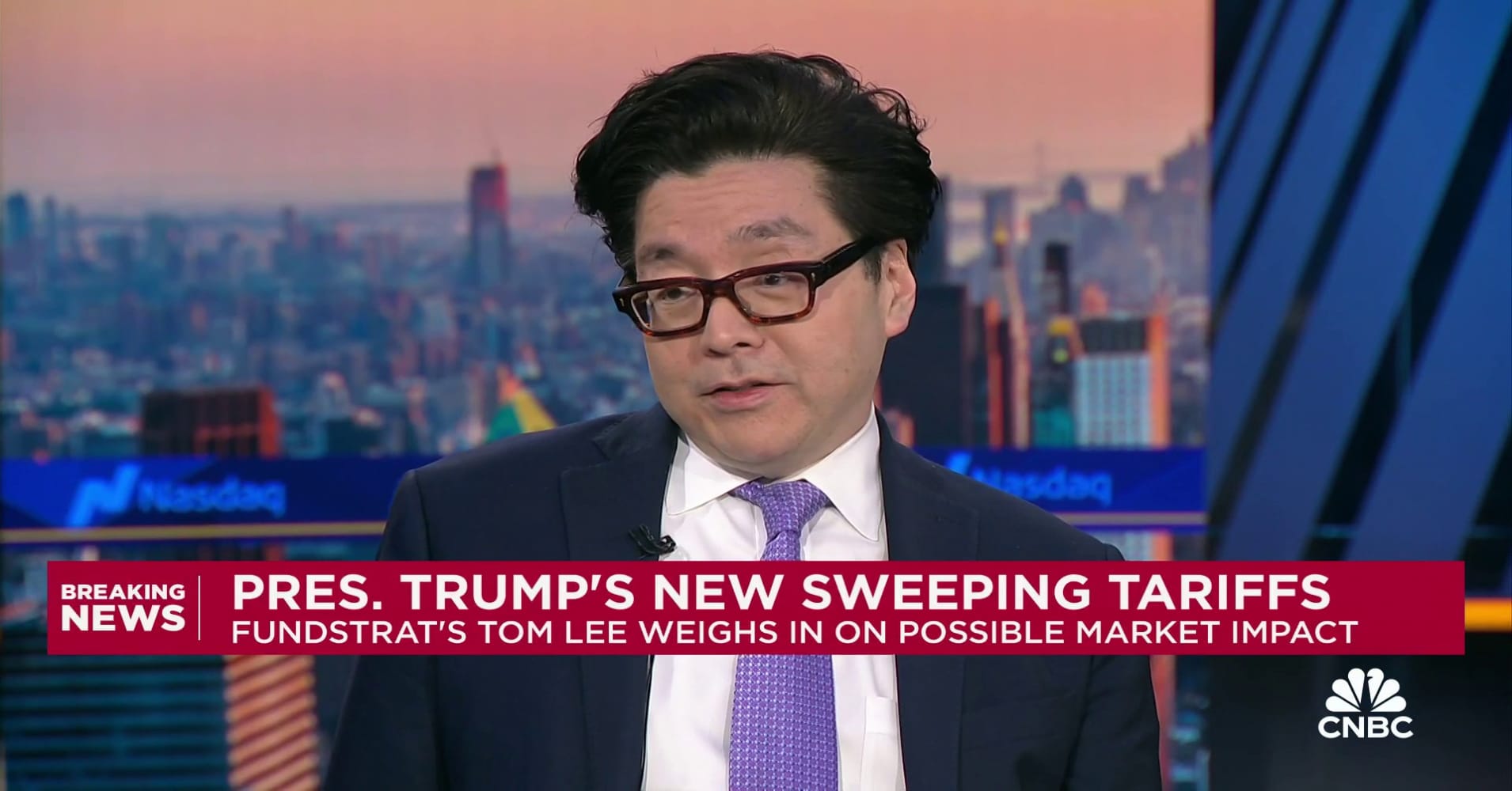 Fundstrat's Tom Lee on Pres. Trump's tariffs: There's downside ...