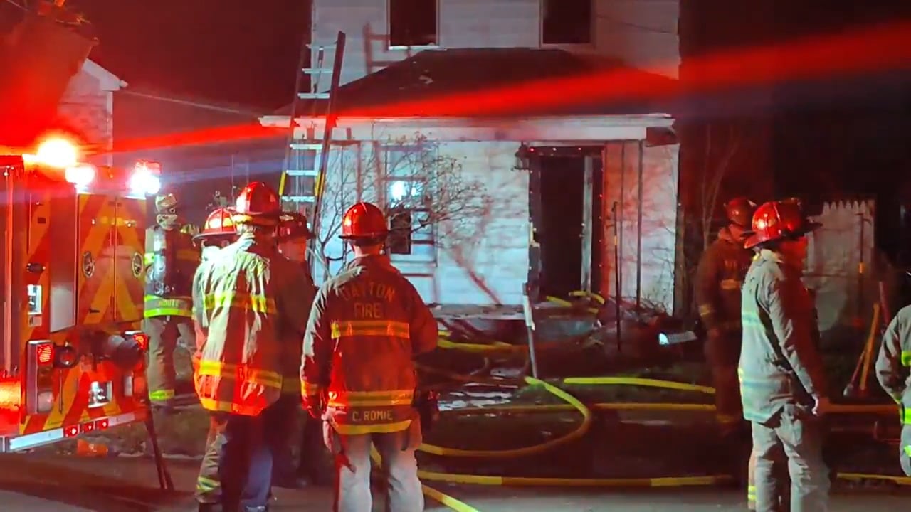 Several firefighters respond to Dayton house fire