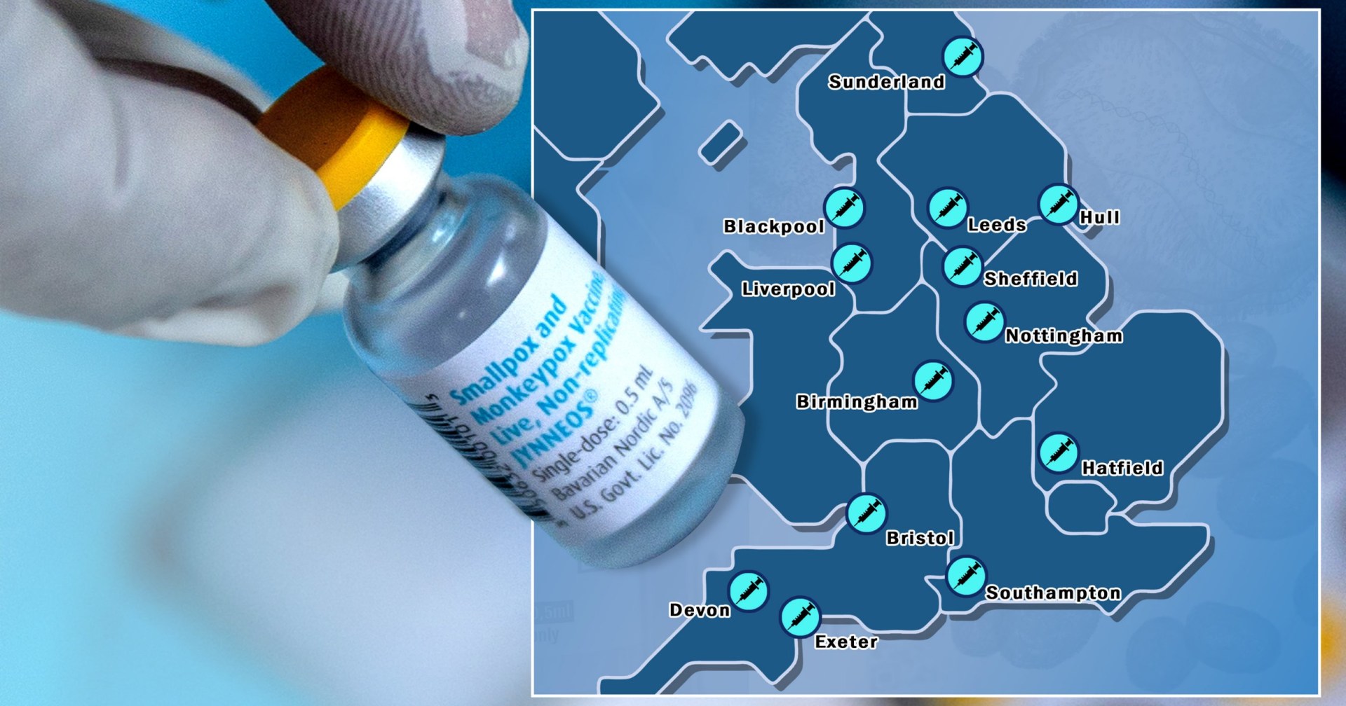 Map reveals where new mpox vaccination sites have opened in UK