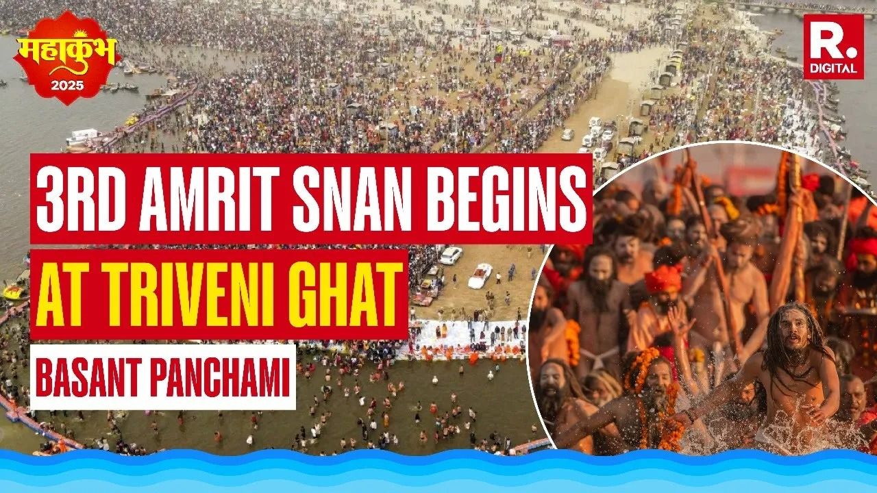 3rd Amrit Snan Of Maha Kumbh Begins At The Sangam In Prayagraj On ...