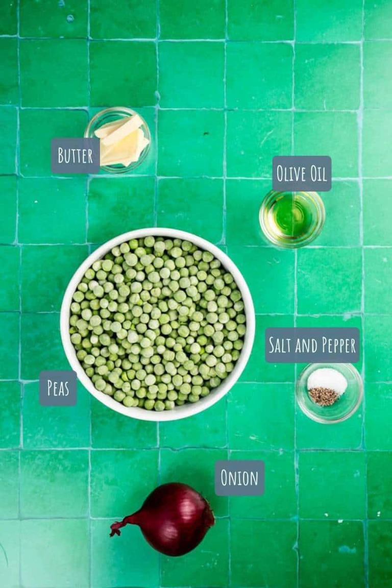 Quick and Simple Sautéed Italian Peas and Onions