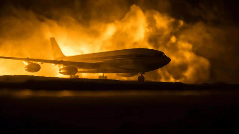 Watch: Airplane engine catches fire; this is what happened next!
