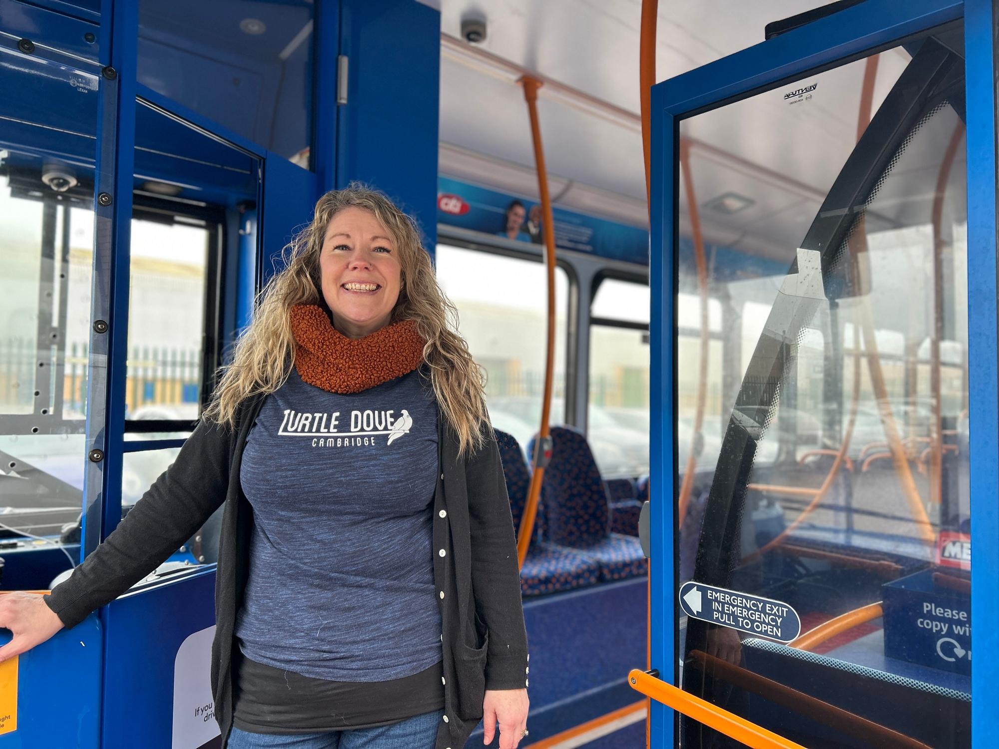 Bucks bus operator highlights partnership with local women’s charity