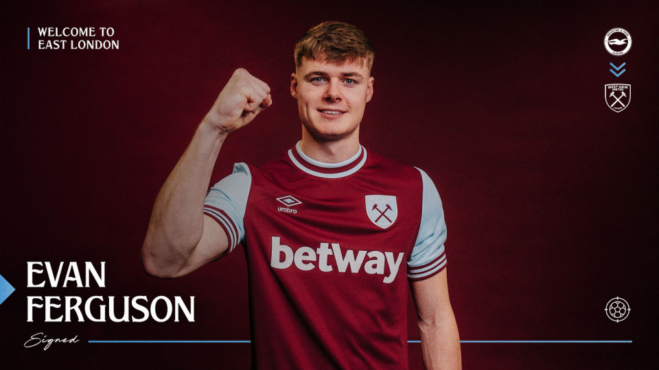 Evan Ferguson completes move to West Ham
