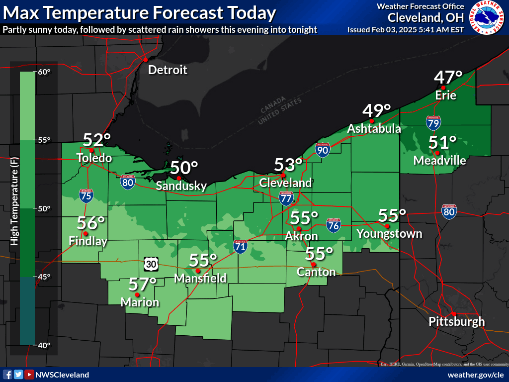 Canton weather forecast: Warm conditions ahead of 'wintry mix' later ...