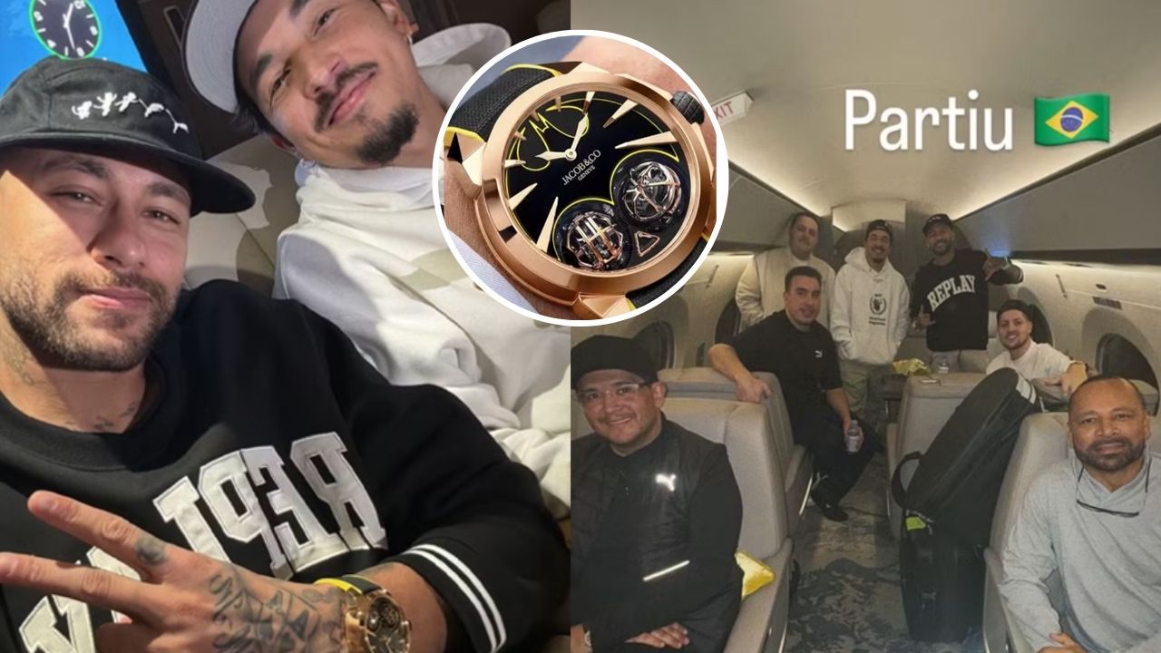 Neymar Wears Batman Watch Valued at $1.5 Million Upon Arrival in Brazil
