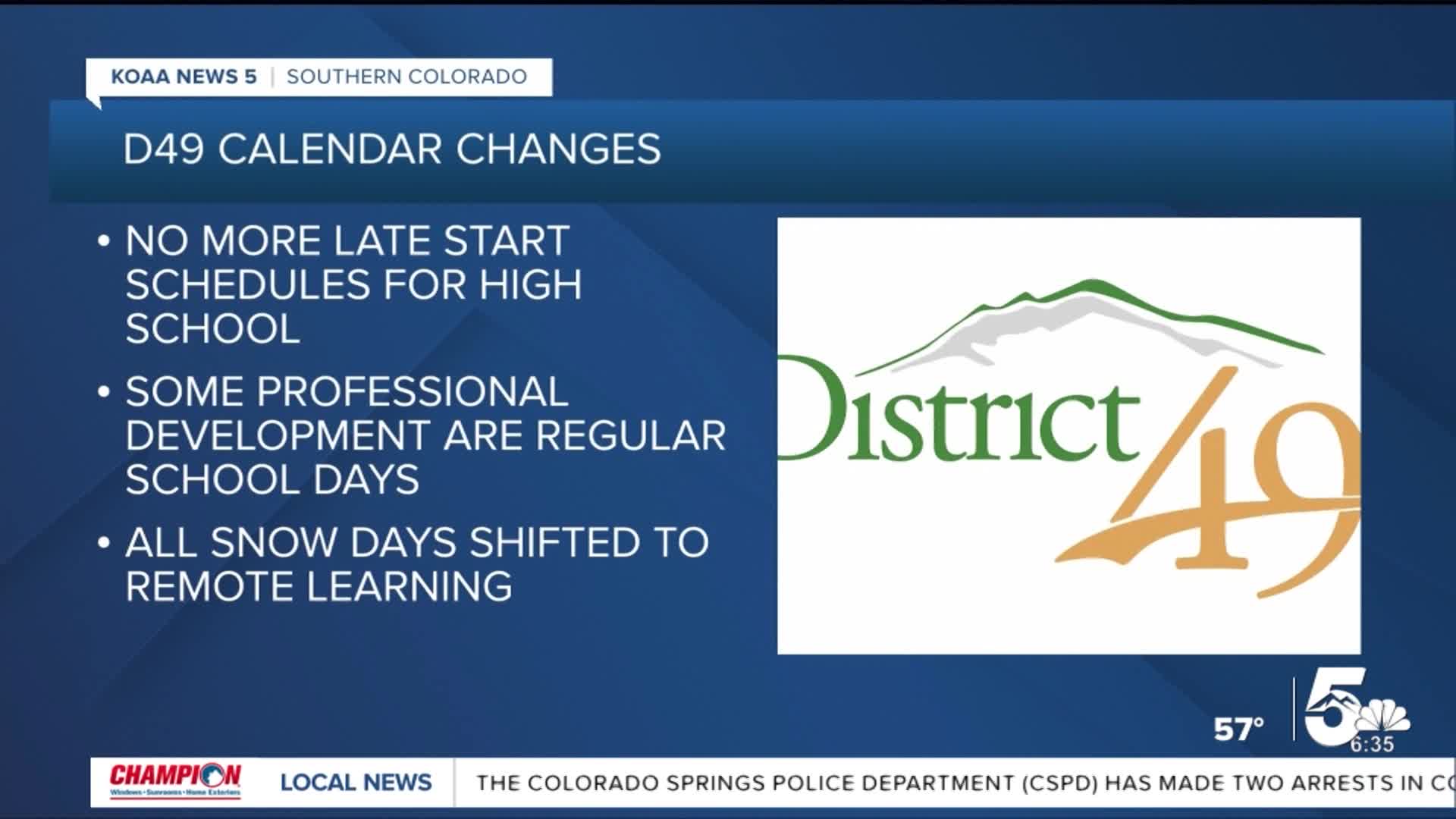 School District 49 to move all snow days to remote learning days