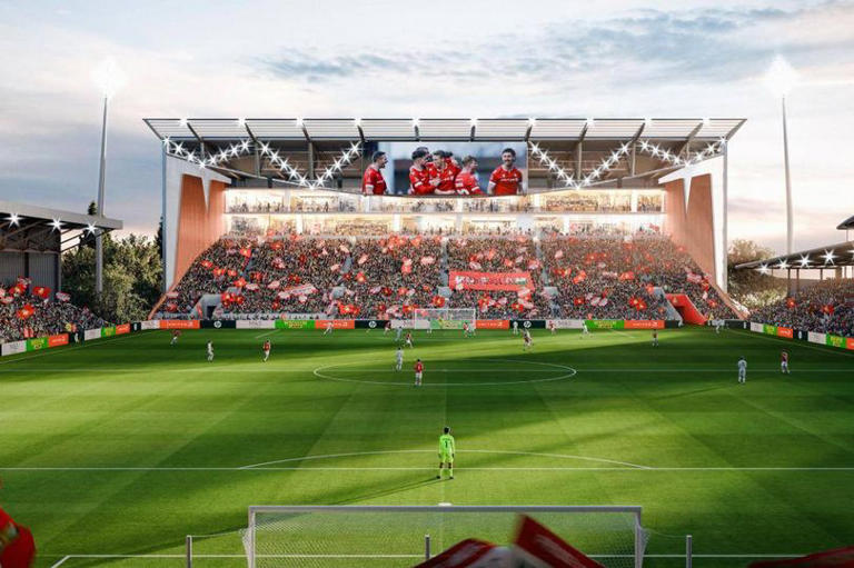 Ryan Reynolds splashes out as Wrexham's stunning new Kop stand to ...