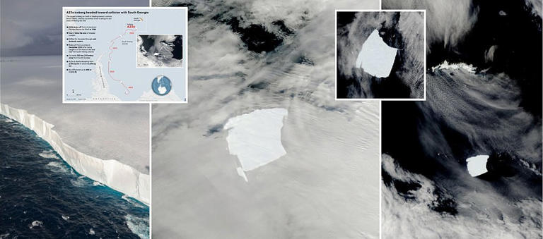 World's largest iceberg is falling apart, satellite images reveal