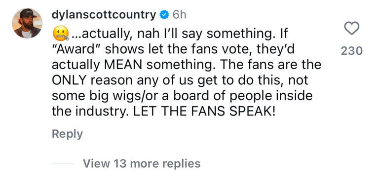 “Time to Let the Fans Vote”: Dylan Scott and Other Country Artists ...