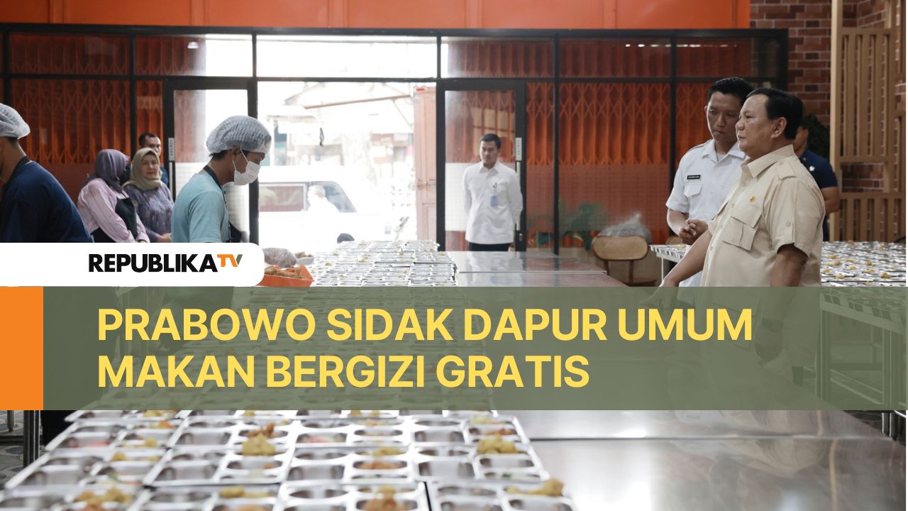 Prabowo Sidak Dapur Umum Makan Bergizi Gratis di Rawamangun