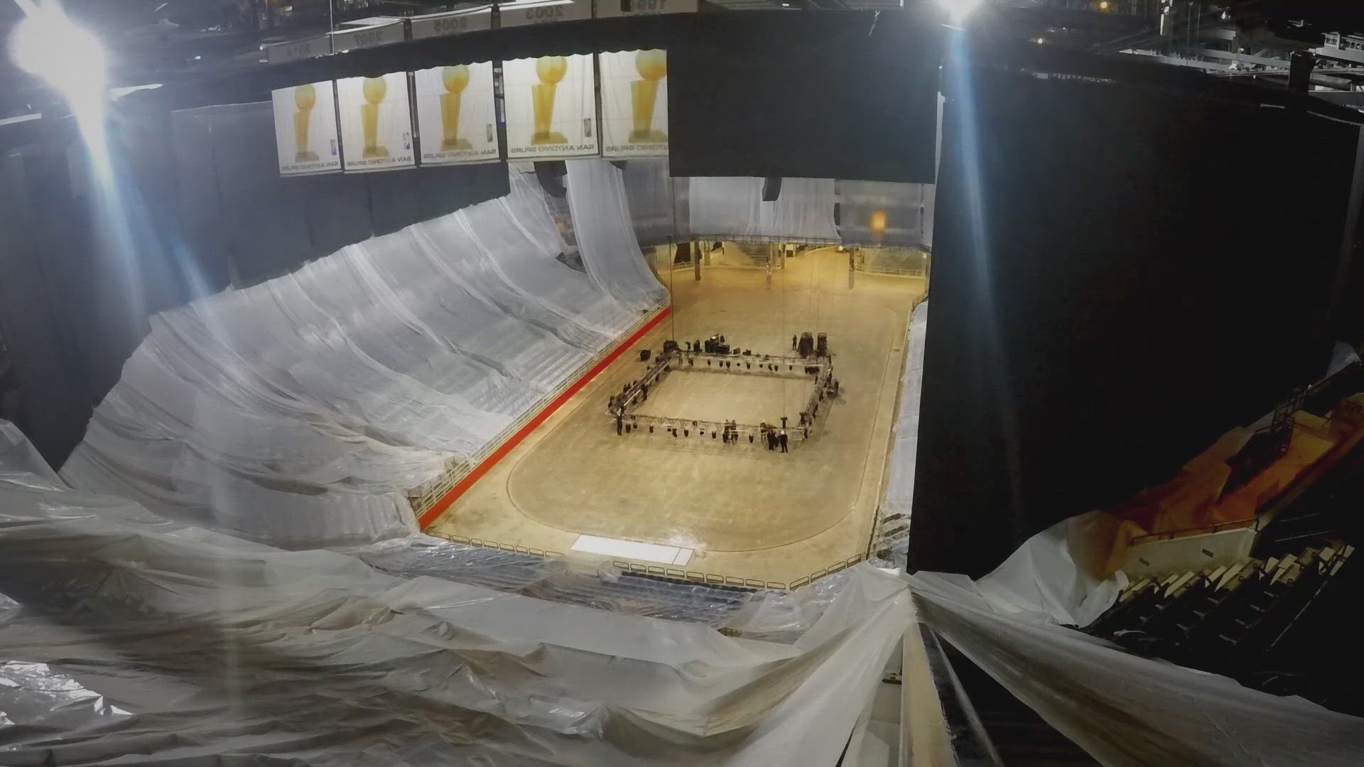 Rodeo dirt gets delivered to Frost Bank Center ahead of the San Antonio ...