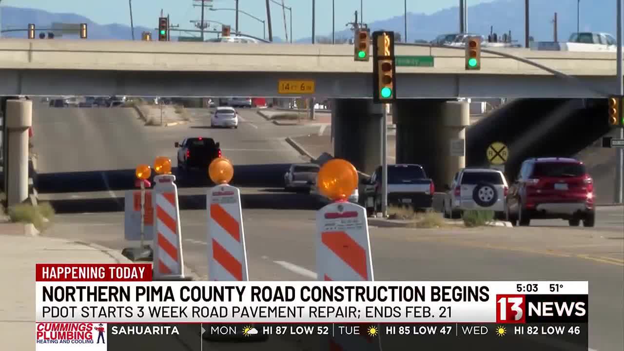 TRAFFIC ALERT: Pima County begins weeks long road repair project