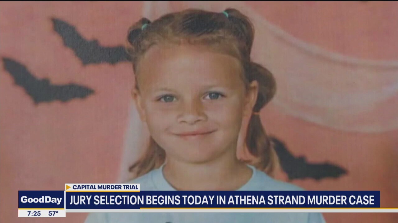 Jury selection begins today for Athena Strand trial